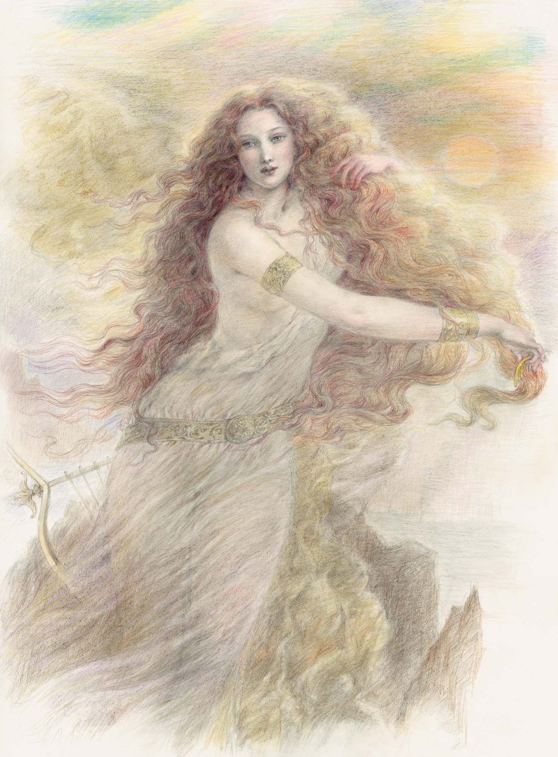 Kinuko Y. Craft Original Drawings - Borsini-Burr