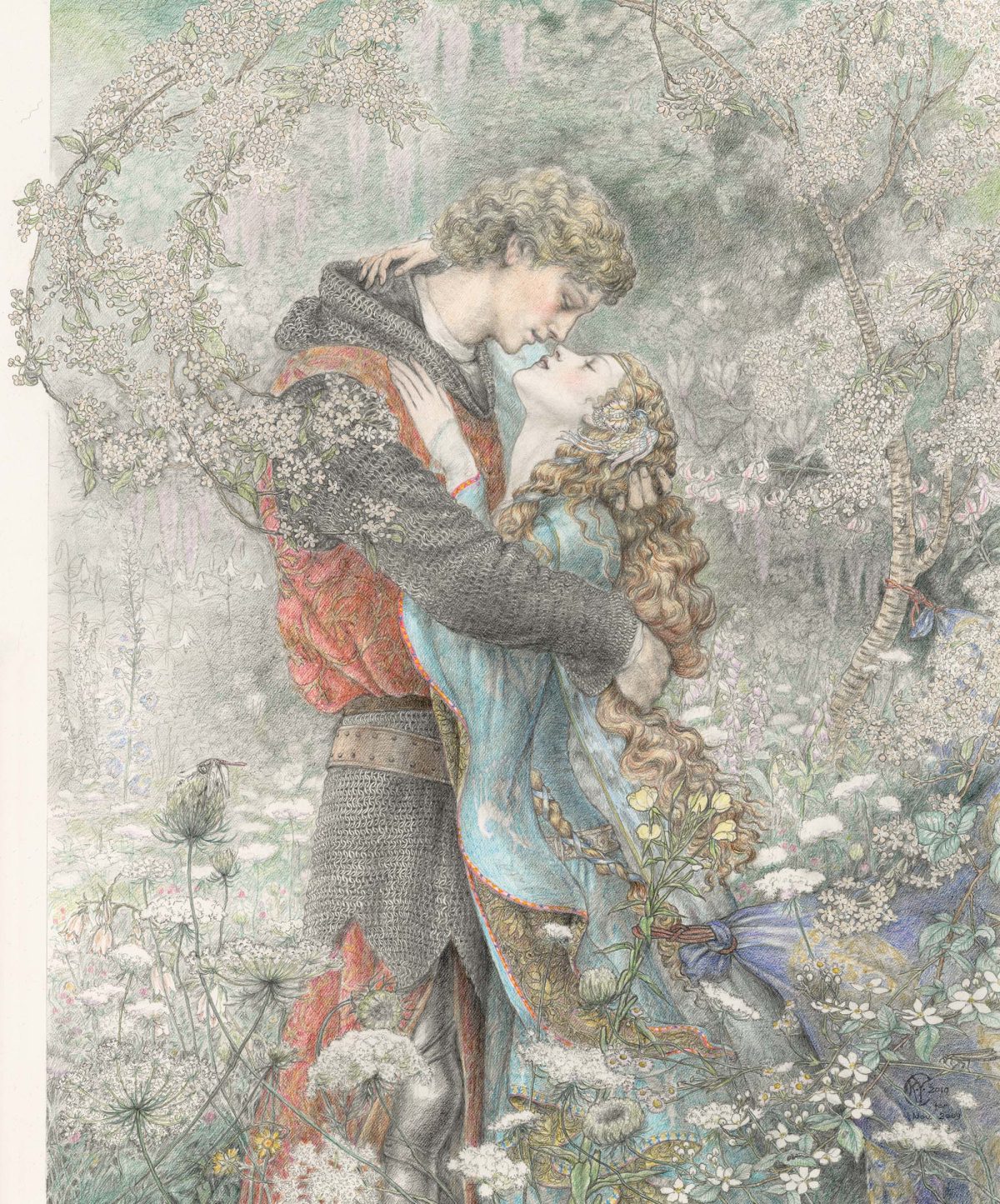 Kinuko Y. Craft Original Drawings - Borsini-Burr