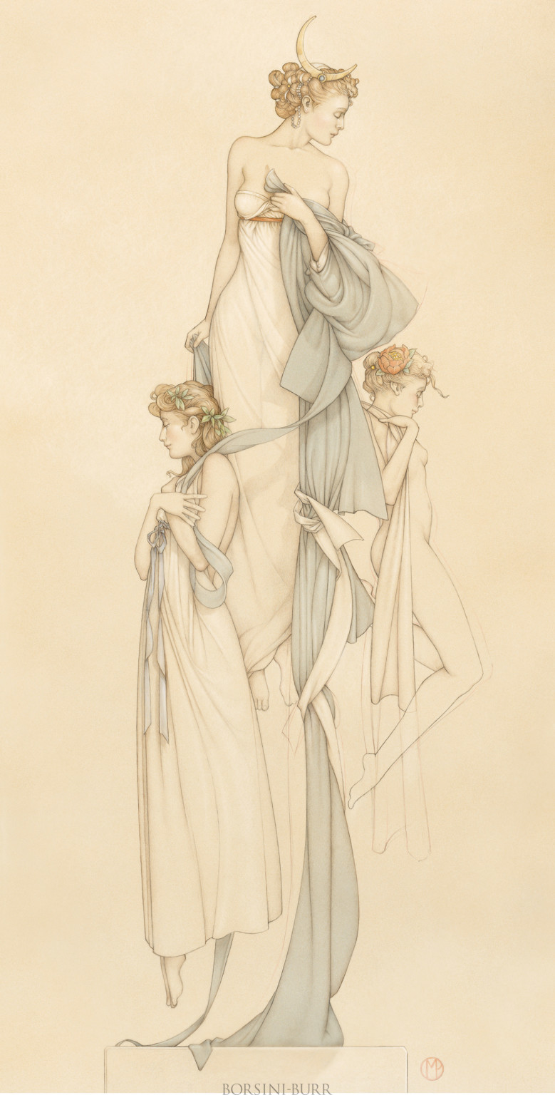 Three Graces by Michael Parkes - Fine Art Edition on Paper
